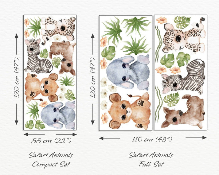 Baby Safari Animals & Trees Wall Decal – ChicoBumBum